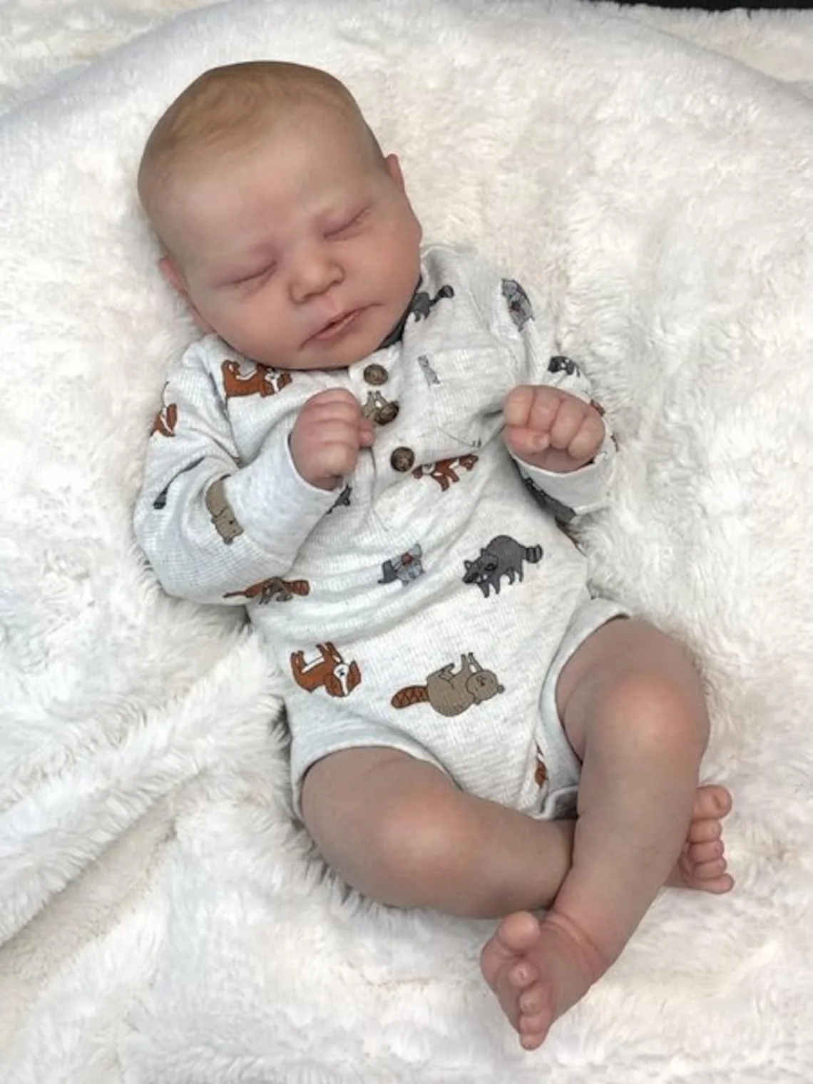 NPK 19inch Bebe Doll Reborn Popular Chase Newborn Doll Lifelike Soft ...