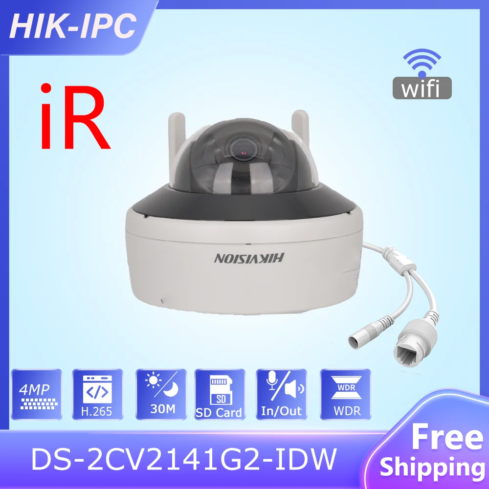 Original-HIKVISION-4MP-WIFI-IP-Camera-DS-2CV2141G2-IDW-Built-in-two-way ...