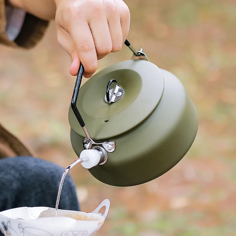 304-Stainless-Steel-Kettle-Picnic-Teapot-Camping-Teapot-1L-Coffee-Pot ...