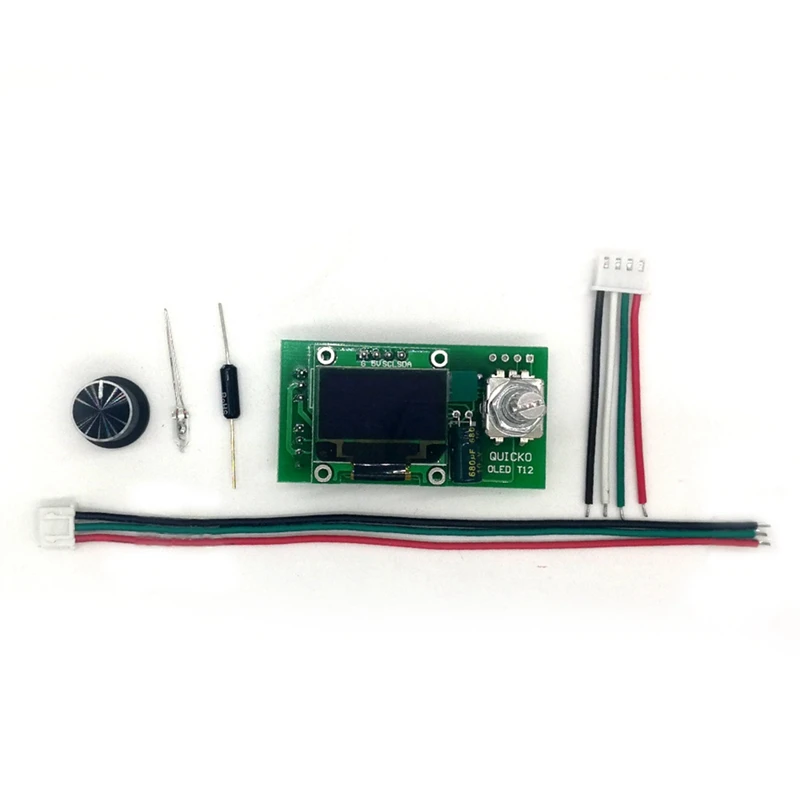 STC OLED 납땜 DIY 키트, 항공 플러그 없는 T12 952 디지털 온도 OLED 컨트롤러, T12 납땜 DIY 부품 ...