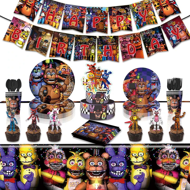 Suministros-de-decoraci-n-de-fiesta-de-cumplea-os-con-tem-tica-FNAF ...
