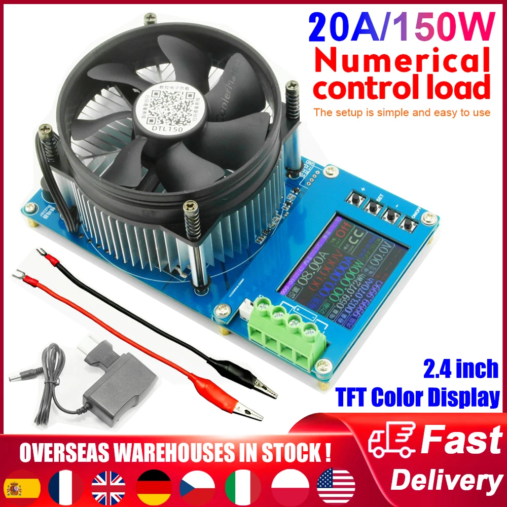 CNC Electronic Load 4 Wire Lithium Battery Tester, resistência interna ...