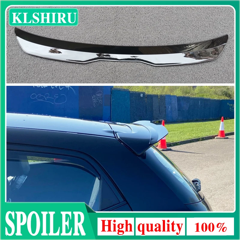 For Mazda 2 Spoiler Sport ABS Plastic Carbon Fiber Look Rear Trunk Wing ...