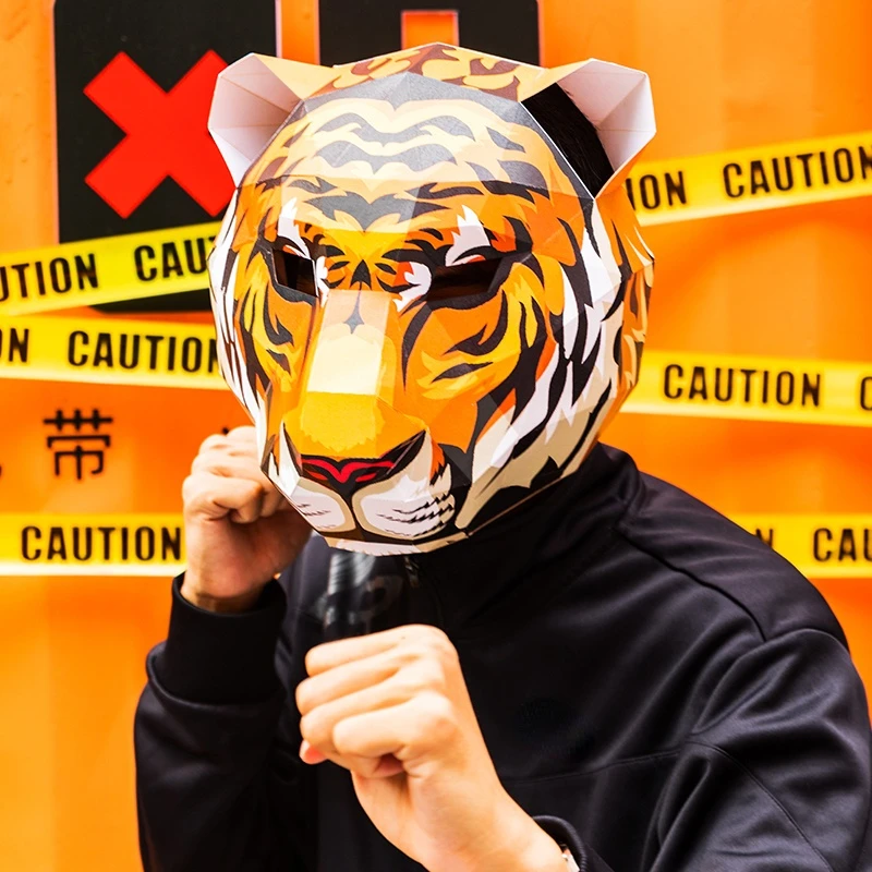 Realistic Lion Head Mask