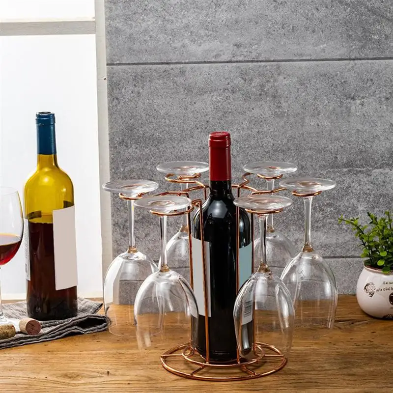 Rack Glass Holder Stand Countertop Stemware Goblet Cup Glasses Display ...