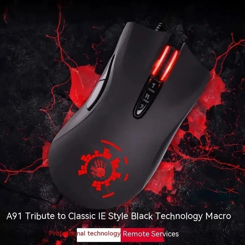 New-for-Bloody-A91-Wired-Mous-Macro-Drive-Optical-Engine-8-Programming-Macro-Gaming-Mouse ...