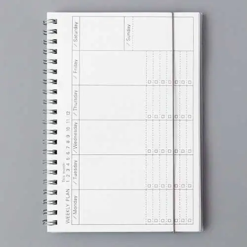 A5 Daily 2023 Planner Book Monthly Weekly Time Memo Planning Organizer ...