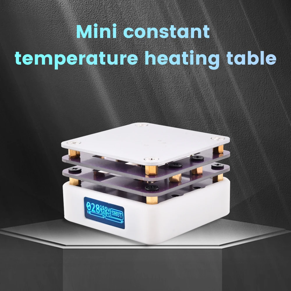 65 W Mini Hot Plate SMD予熱器予熱再加工ステーションPCB板ろう付け再溶接加熱板LEDランプベルト修理工具 ...