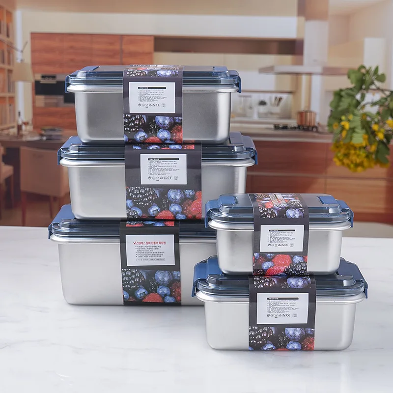 Food Storage Containers 316 Stainless Steel Food Grade Lunch Box ...