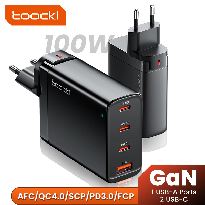 Toocki-100W-GaN-Charger-USB-C-PD-Quick-Charger-Fast-Charging-Charger ...