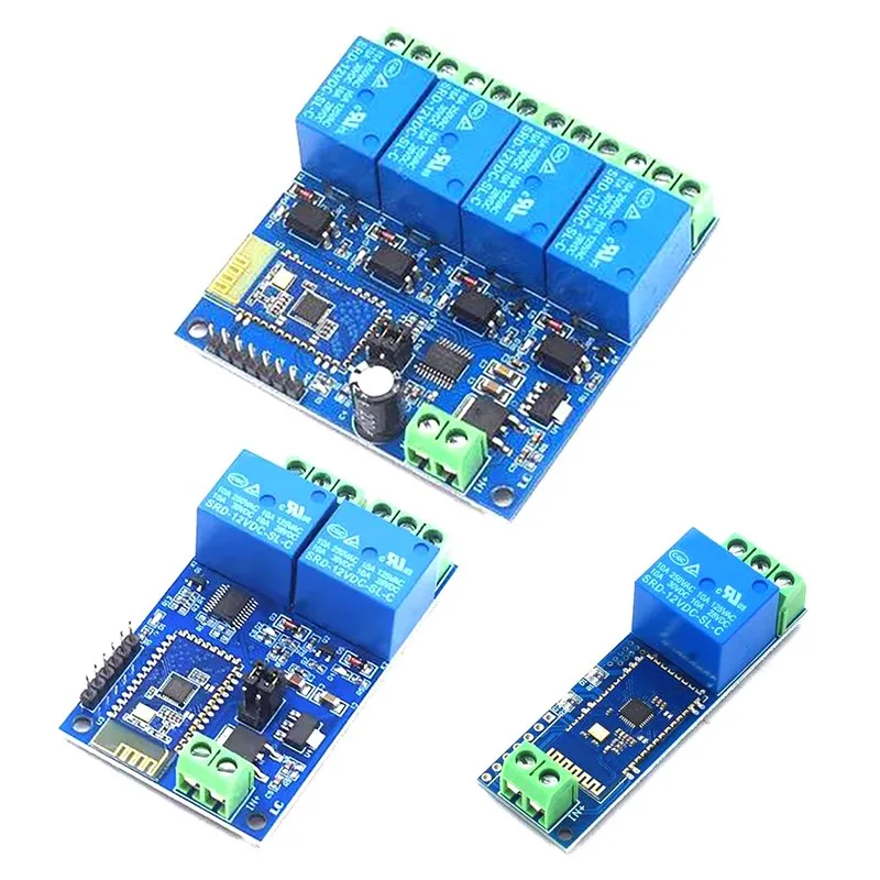 Módulo de relé Bluetooth, 1, 2, 4 canales, DC 12V, Control remoto ...
