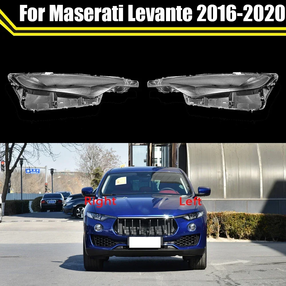 For-Maserati-Levante-2016-2017-2018-2019-2020-Car-Front-Headlight-Cover ...