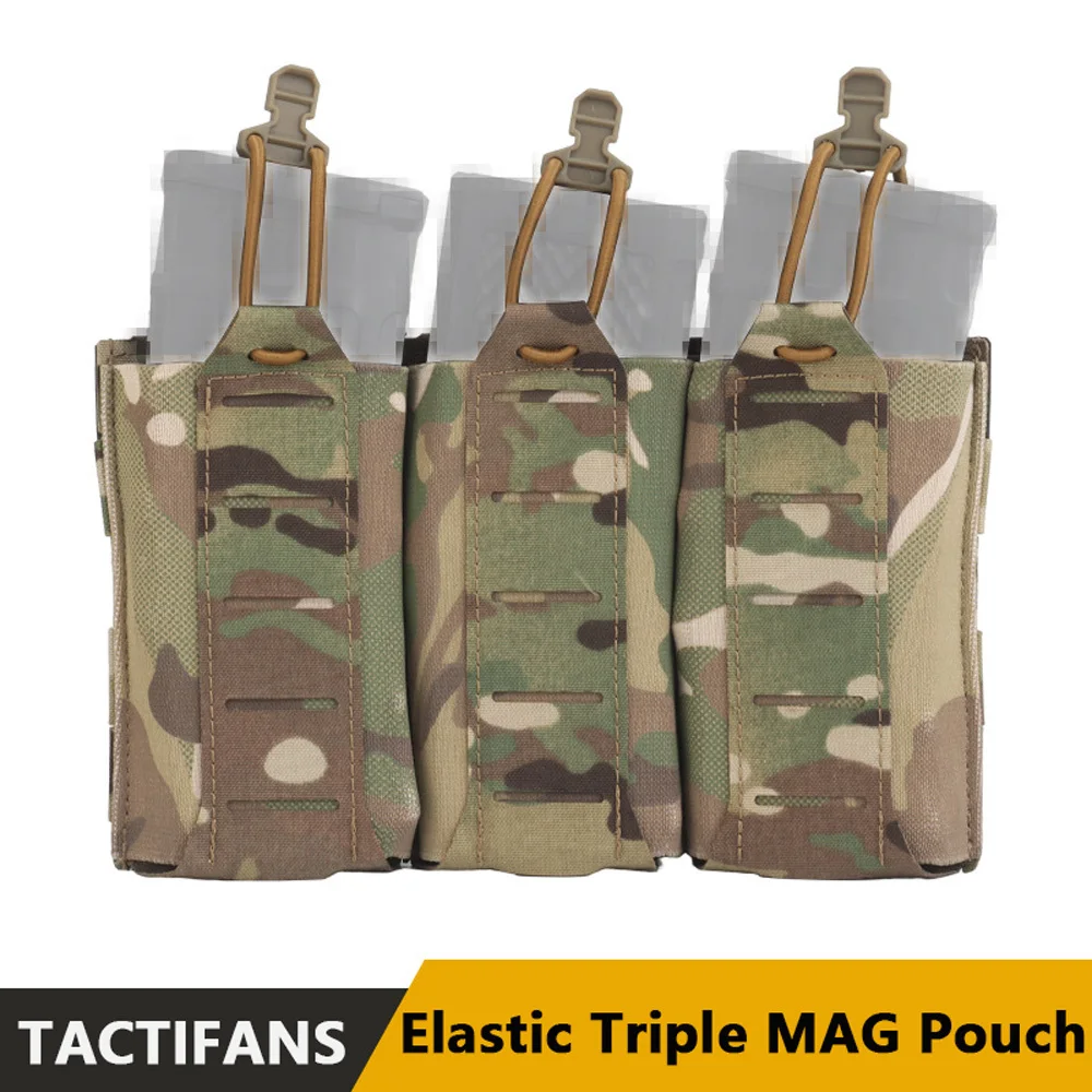 Elastic-Triple-Magazine-Pouch-MOLLE-M4-AR15-Open-Top-MAG-Pouch-Bungee ...