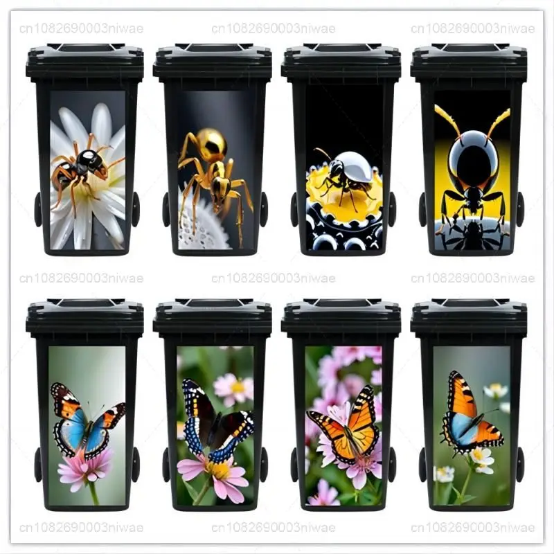 Animal-butterfly-creative-and-personalized-outdoor-trash-can-with ...