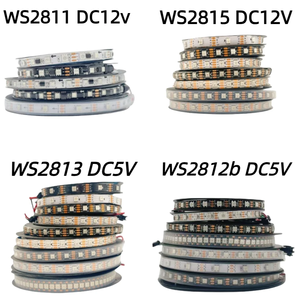 WS2812B-WS2811-WS2815-WS2813-Pixel-Smart-5050-RGB-LED-Strip-Light ...