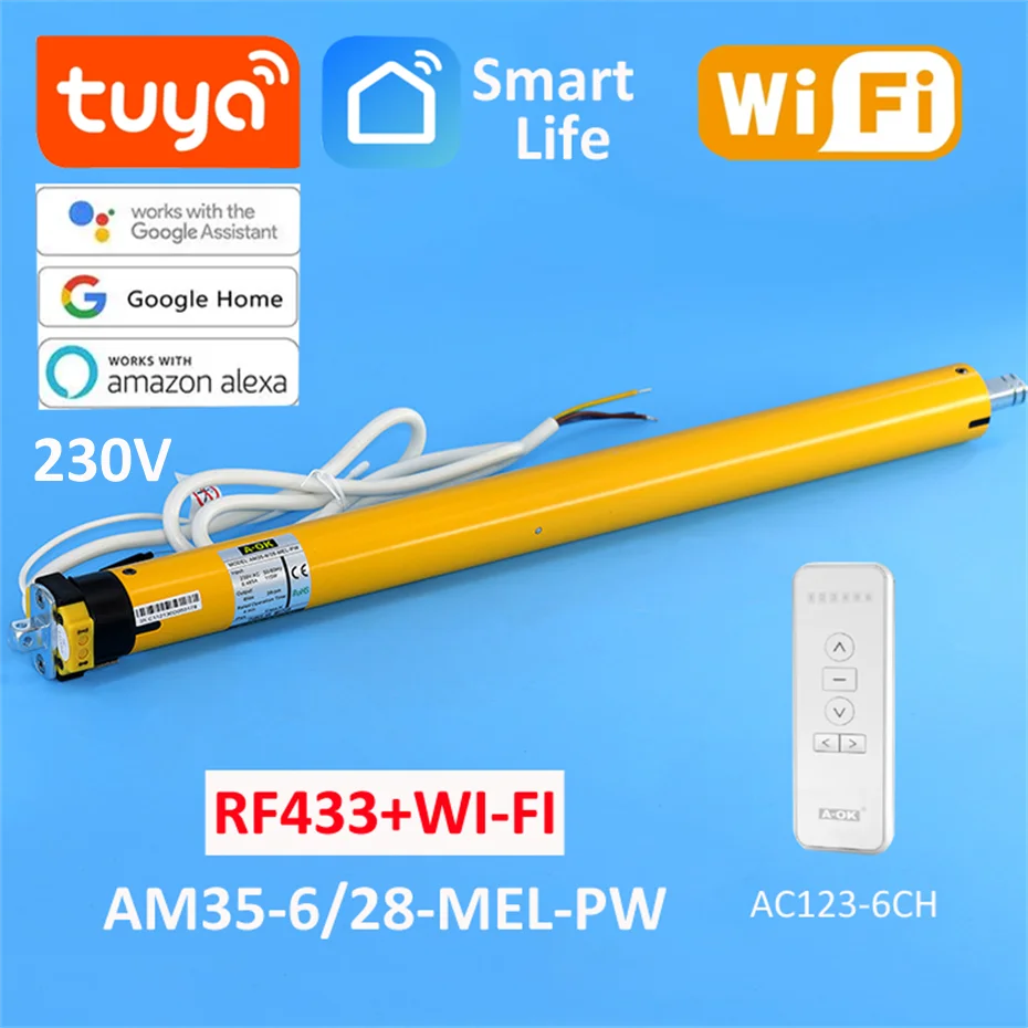 A-OK-AM35-6-28-Smart-Blinds-Tubular-Motor-RF433-Tuya-wifi-app-for-40mm ...