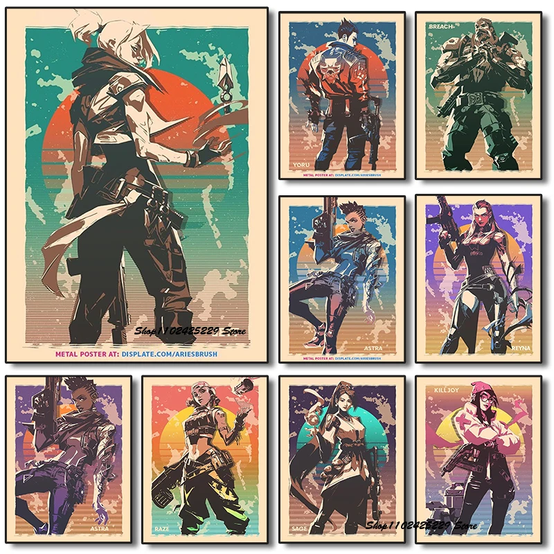 The-Latest-First-Person-Design-Game-VALORANT-Poster-Aesthetics-Room ...