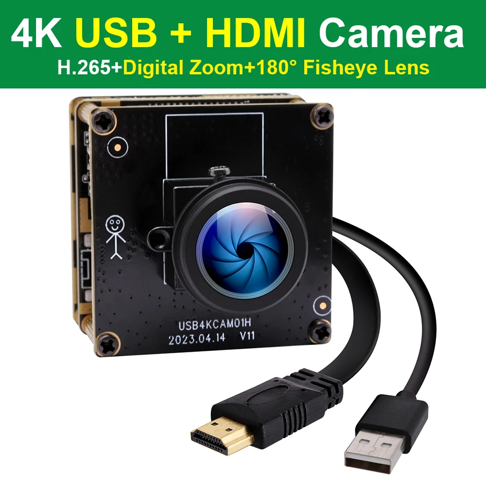 ELP-Fisheye-HDMI-Camera-Module-Sony-IMX415-Color-CMOS-USB2-0-H-265-H ...