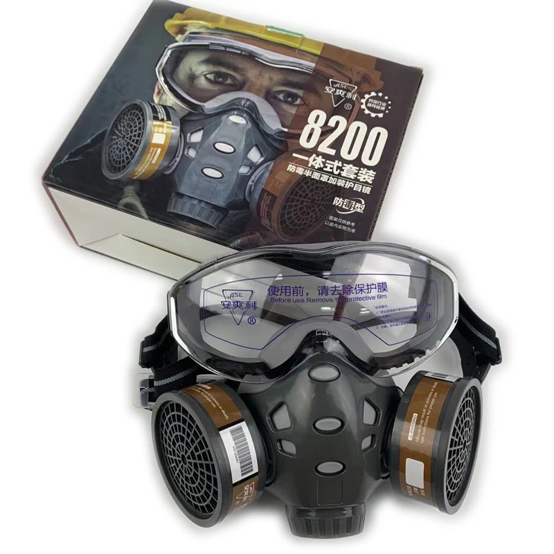Protective-Anti-Bacteria-Dust-Safety-Half-Full-Face-Gas-Mask-With ...