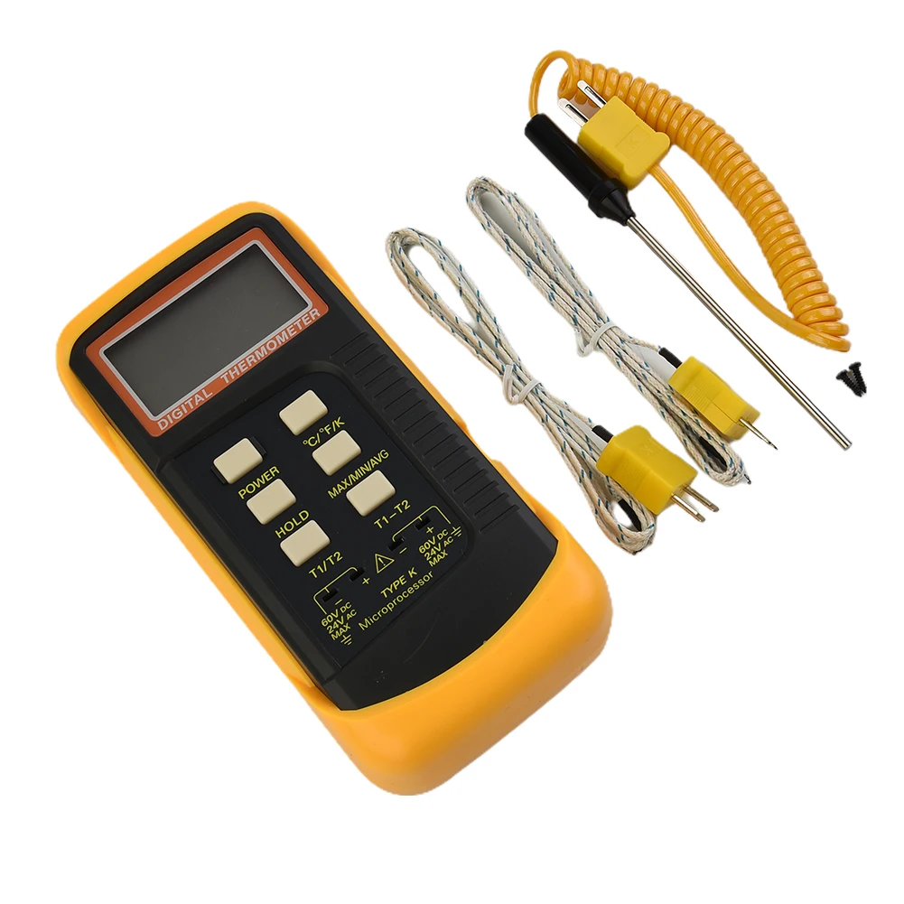 Digital-Thermometer-Set-Dual-Channel-K-Type-Digital-Thermocouple ...