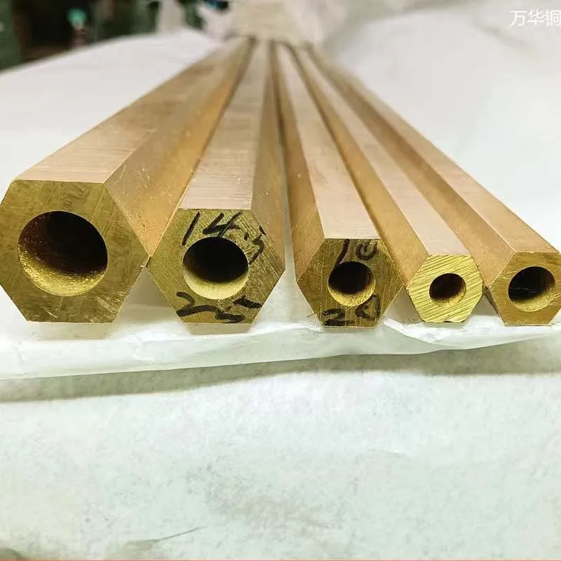New-Hollow-hexagonal-brass-tube-Hexagonal-H59-brass-Pipe-tube ...