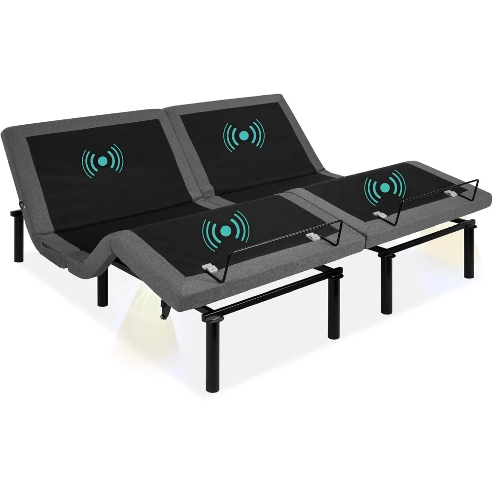 Ergonomic-Split-King-Size-Adjustable-Bed-Zero-Gravity-Base-for-Stress ...