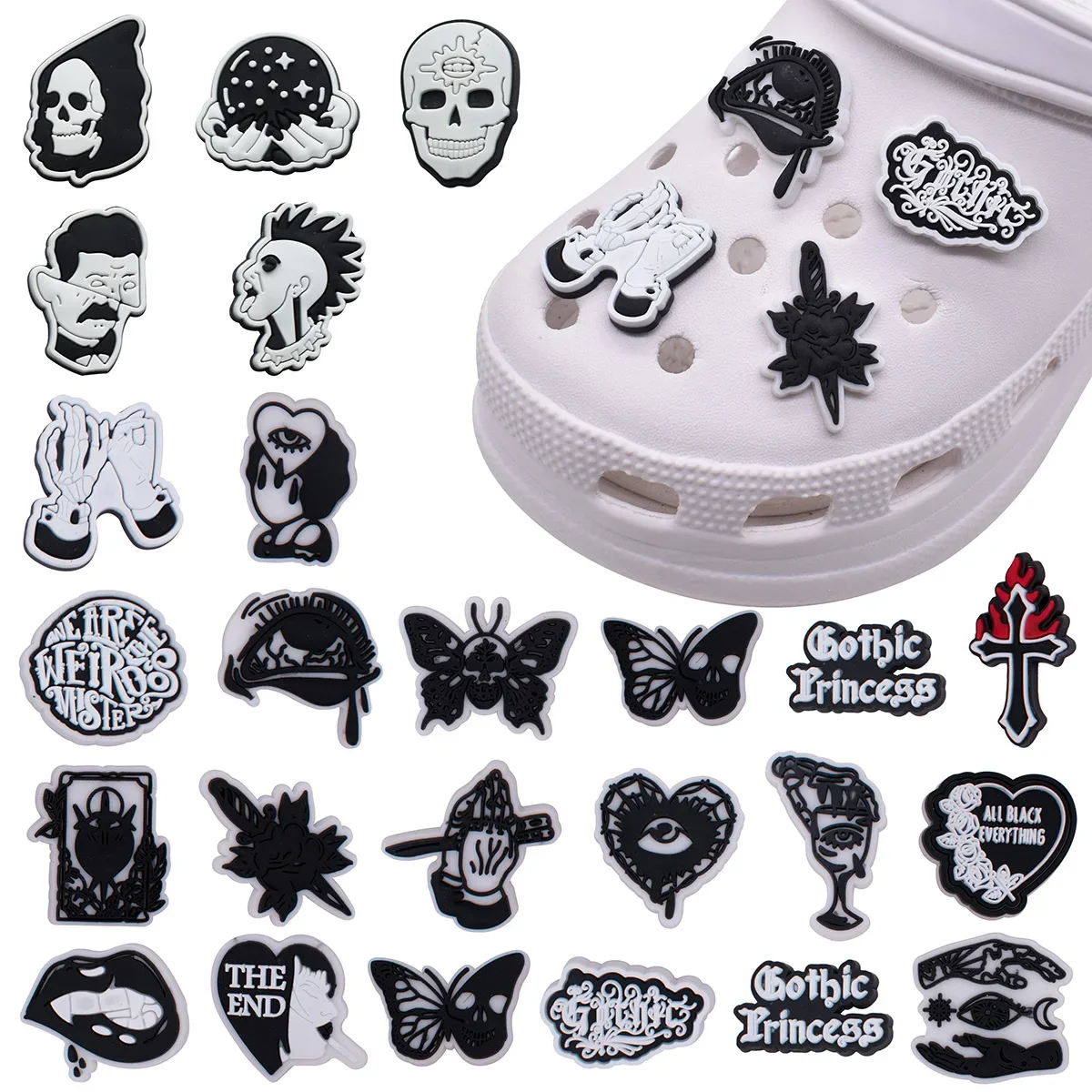 1pc-Skeleton-Series-PVC-Shoe-Charm-Sandals-Accessories-DIY-Shoe-Buckle ...
