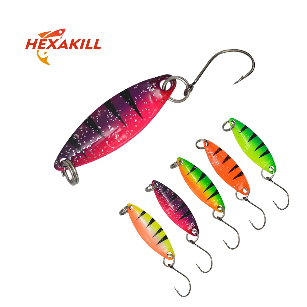 Micro Spoon Trout Area | Ultralight Micro Bait | Metal Hexakill Spoons ...
