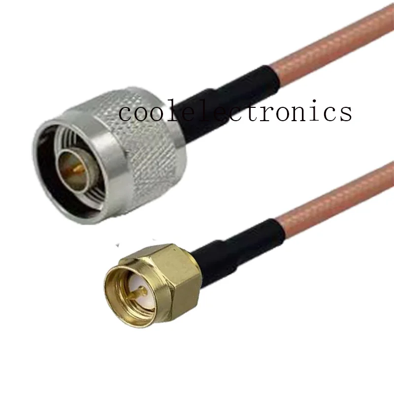 SMA Male to N Plug Male Connector RG400 Double Shielded Copper Braid RF ...