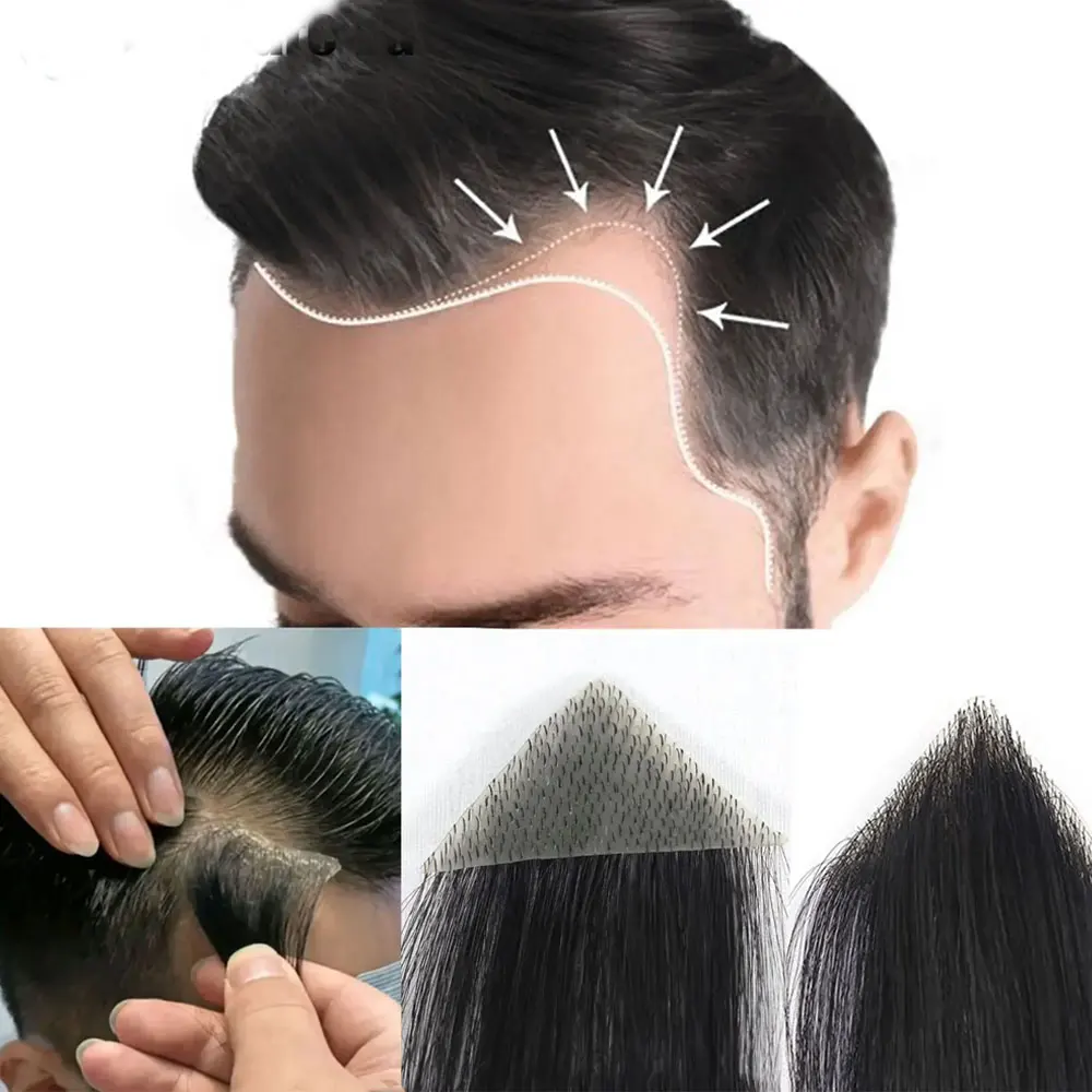 Peluqu-n-Frontal-para-mujeres-y-hombres-tup-de-pelo-negro-Natural ...