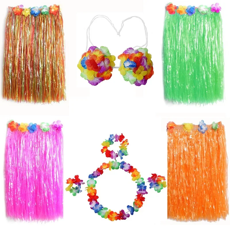 Couronne Hawaïenne Hula en Fibre Plastique pour Fille, Fournitures de ...