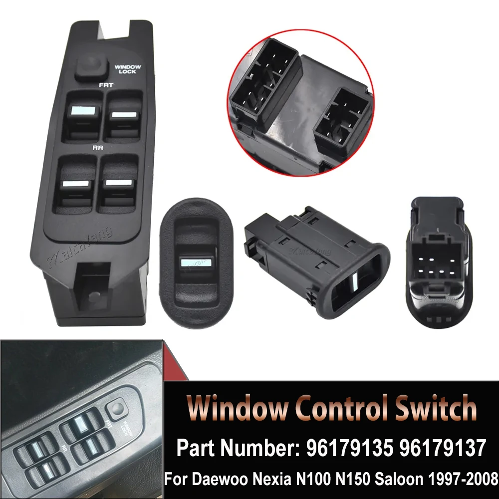 New For Daewoo Nexia N100 N150 Saloon Glass Lift Switch 96179137 ...