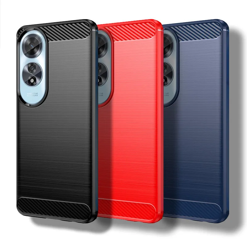 For-OPPO-A60-Case-For-OPPO-A60-Cover-6-67-inch-Carbon-Fiber-Shockproof ...