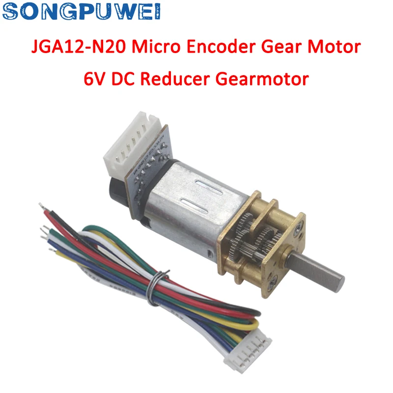 JGA12-N20-DC-Geared-Motor-Miniature-Motor-Encoder-Motor-3V-12V-24V-AB ...