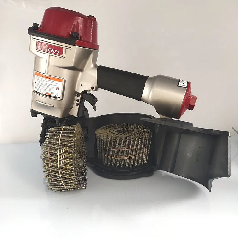 CN55 CN70 CN100 CN130 Heavy Duty Pneumatic Coil Nailer Roofing Nailer ...