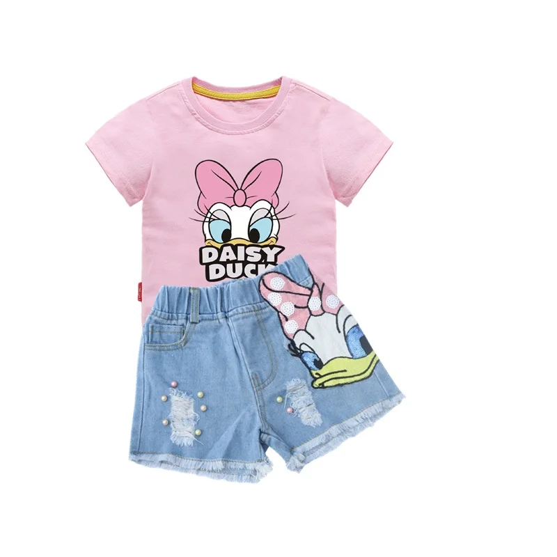 Disney-Conjunto-de-ropa-con-estampado-de-pato-Donald-para-ni-as-camisa ...