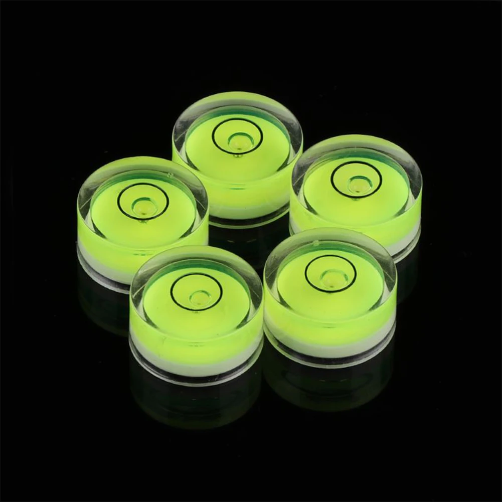 5pcs Circular Mini Spirit-Level Set Meter Bubble Inclinometer Green ...