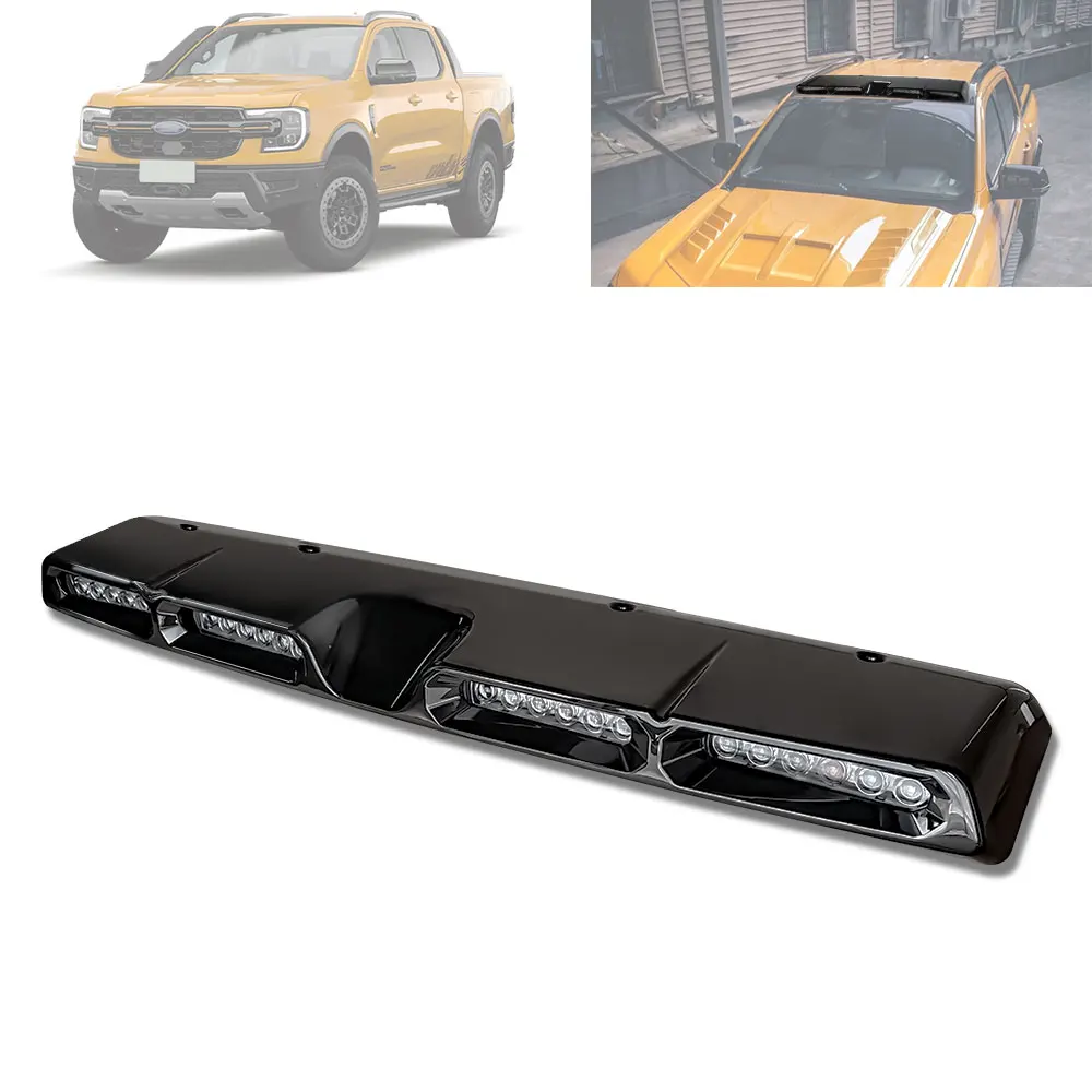 For-Ford-RANGER-T9-2023-Car-LED-Raptor-Top-Roof-Light-Spoiler-with-Turn ...