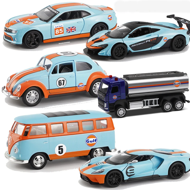 CCA-1-32-Gulf-Gas-Station-Fusca-Bus-Ford-GT-2017-Camaro-Racing-Model ...