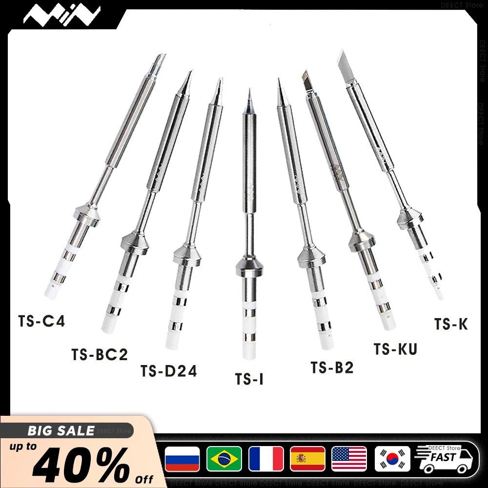 TS100 TS101 Soldering Iron Tips Replacement Various Models of Pinecil ...