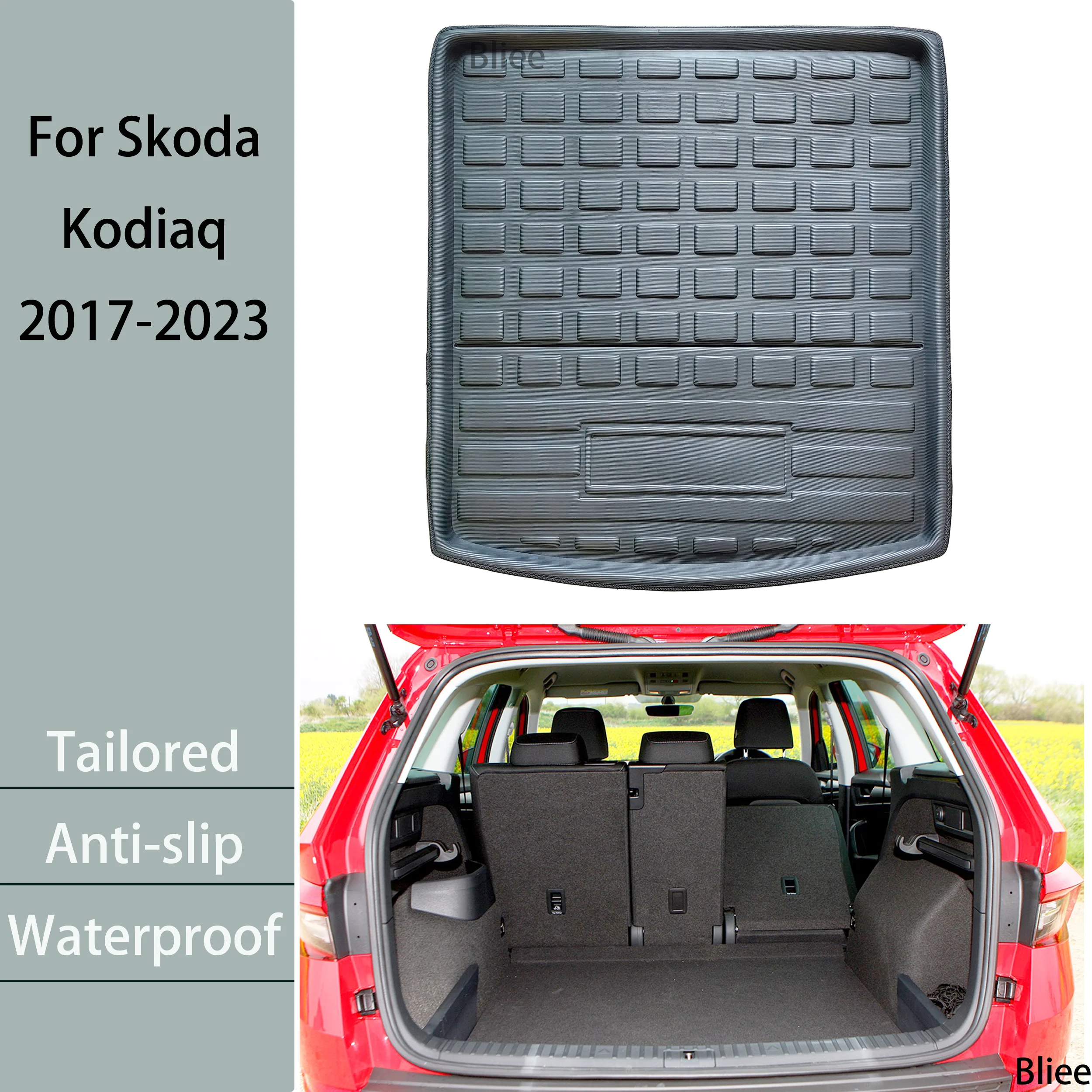 For Skoda Kodiaq NS7 5 Seats 2017 2018 2019 2020-2023 Car Rear Trunk ...