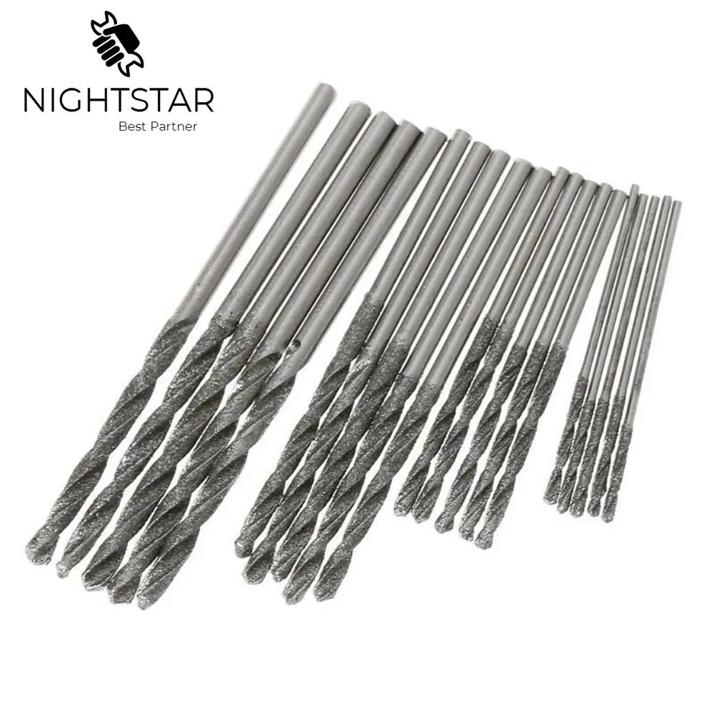 10Pcs-Diamond-Coated-HSS-Tipped-Solid-Bits-Drill-Twist-Drills-Bit-Hole ...