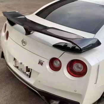 GTR R35 For Nissan R35 GTR OM Style Carbon Fiber Rear Spoiler Wing ...