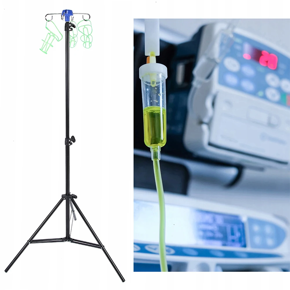 Portable-IV-Pole-Drip-Bag-Stand-Height-Adjustable-Foldable-IV-Pole-4 ...