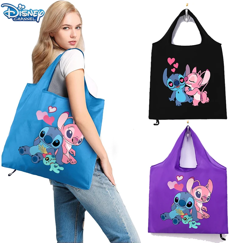 Disney-Lilo-stitch-Large-Folding-Shopping-Bag-Easy-To-Carry-Reusable ...