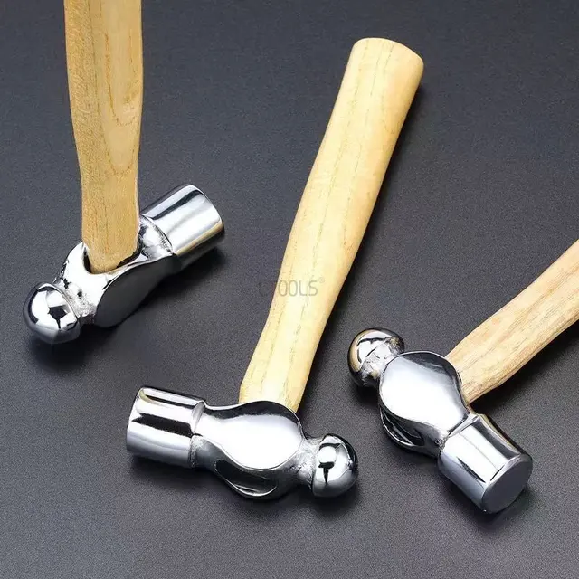 Wooden Handle Mini Round Head Hammer Woodworking Household Installation ...