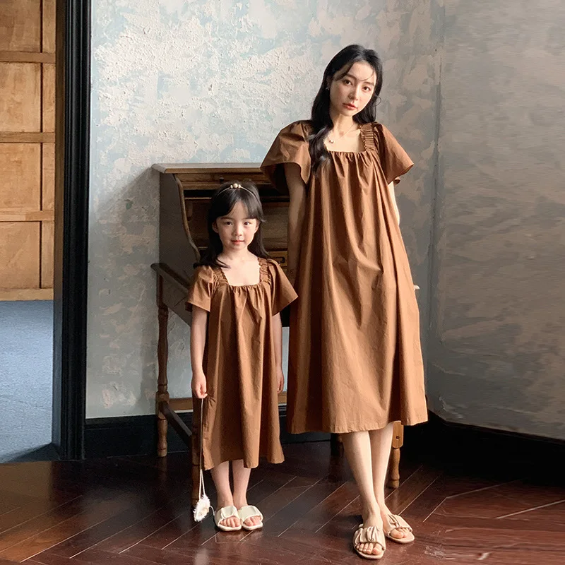 Like-Mother-Like-Daughter-Dresses-2024-Summer-Mom-and-Baby-Girl-Matching-Same-Elegant-Dress ...