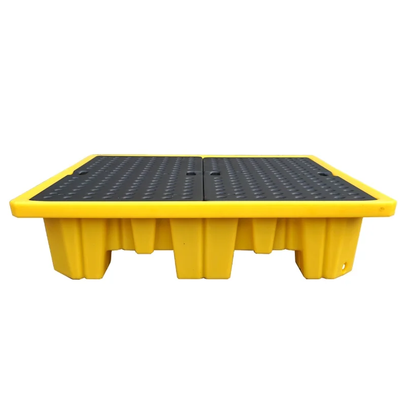 4-Drum-Oil-Spill-Containment-Plastic-Pallet-For-Oil-Chemical-Liquid ...