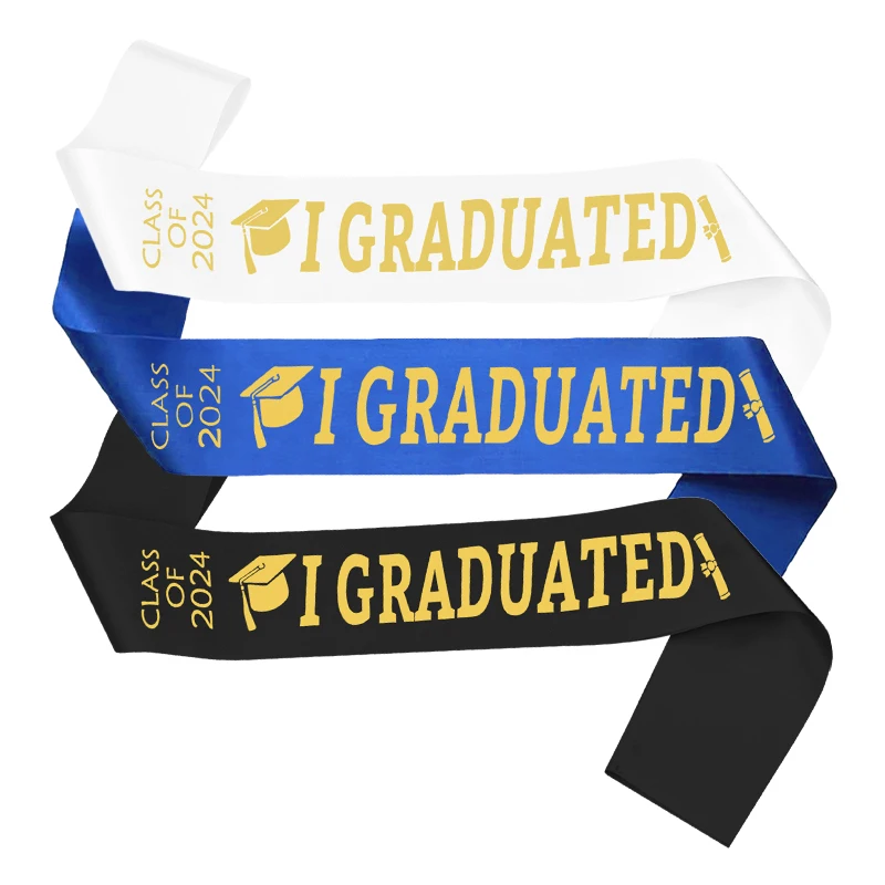 Sash-Graduation-Party-Accessories-Etiquette-Belts-Decor-Supplies ...