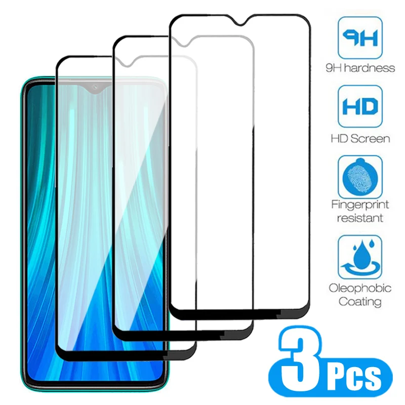 3PCS-Full-Tempered-Glass-For-Xiaomi-Redmi-8-8A-9-9A-9C-9T-Screen ...